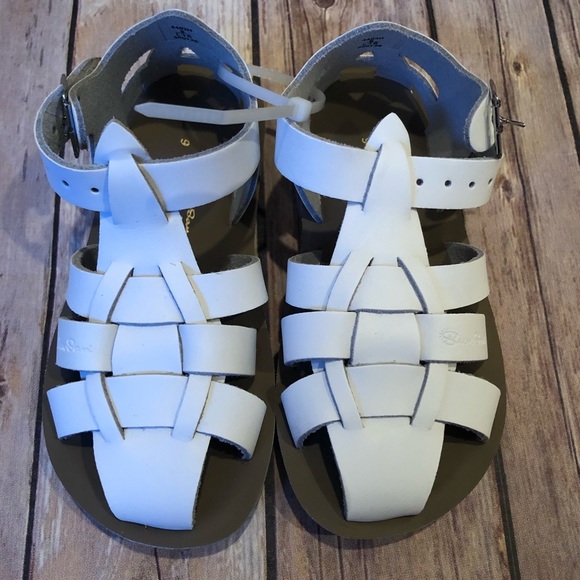Salt Water Sandals by Hoy | Shoes | Sun Sans White Sandals | Poshmark